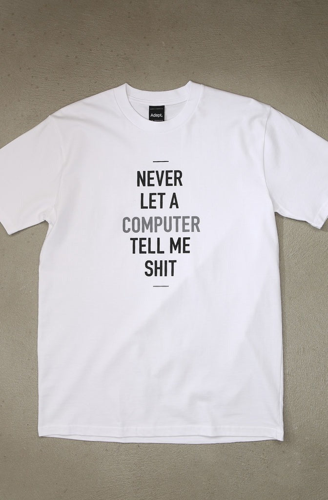 Deltron x Adapt - Computer Men's Shirt, White – Deltron 3030