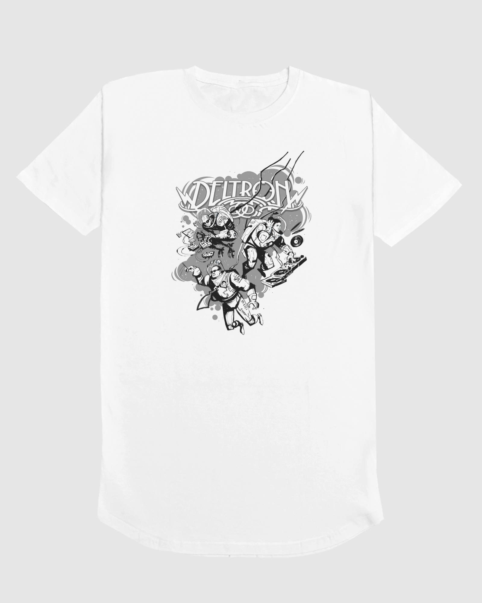 Deltron Men's Shirt, White – Deltron 3030